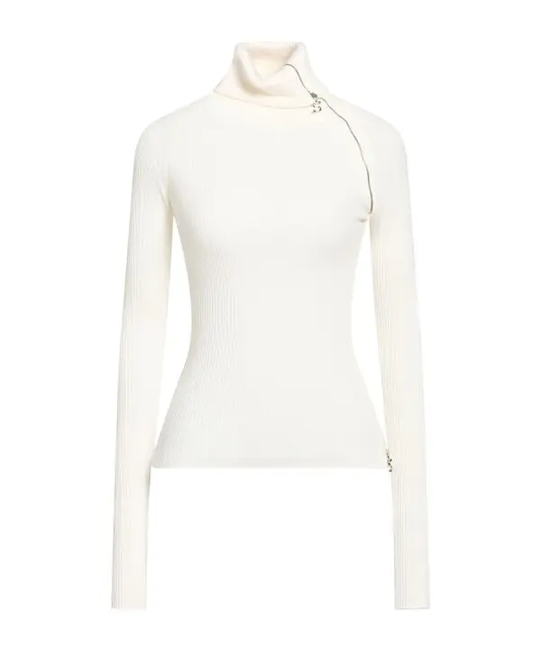 Sportmax Lightweight Knit Turtleneck With Zip Detail - No