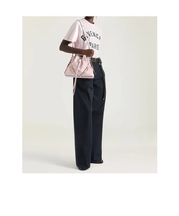 Givenchy Small Voyou Bucket Bag In Shiny Leather
