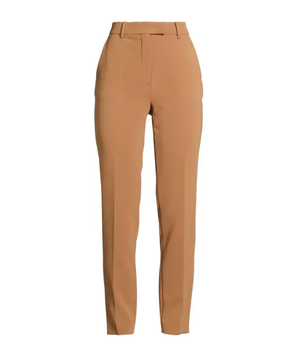 Max Mara Tapered Crepe Trousers - Camel