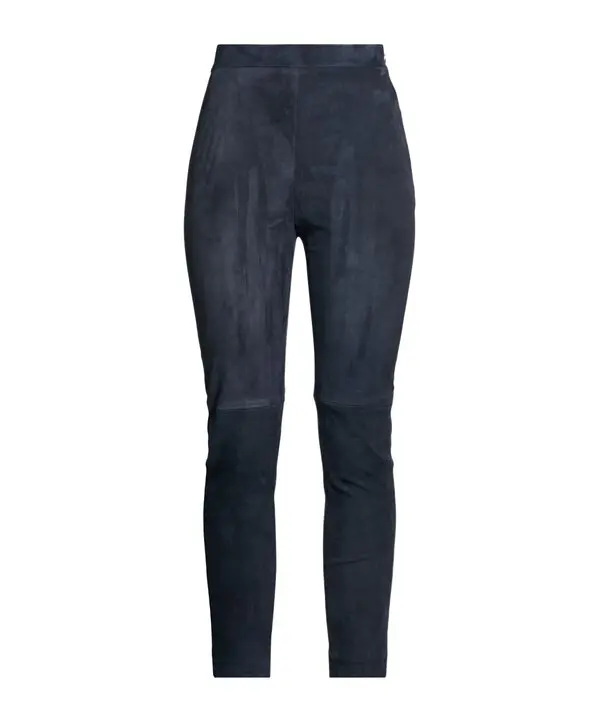 Max Mara Suede Skinny Trousers - Black