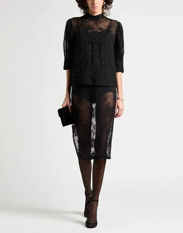 Farm Rio Organza Embroidered Short-sleeve Top