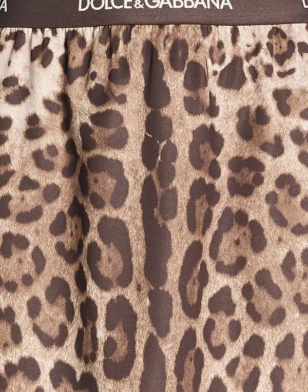 Dolce & Gabbana Casual Leopard Print Skirt