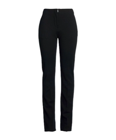 Sportmax Straight-leg Tailored Trousers With Crystal Embellishments - Black