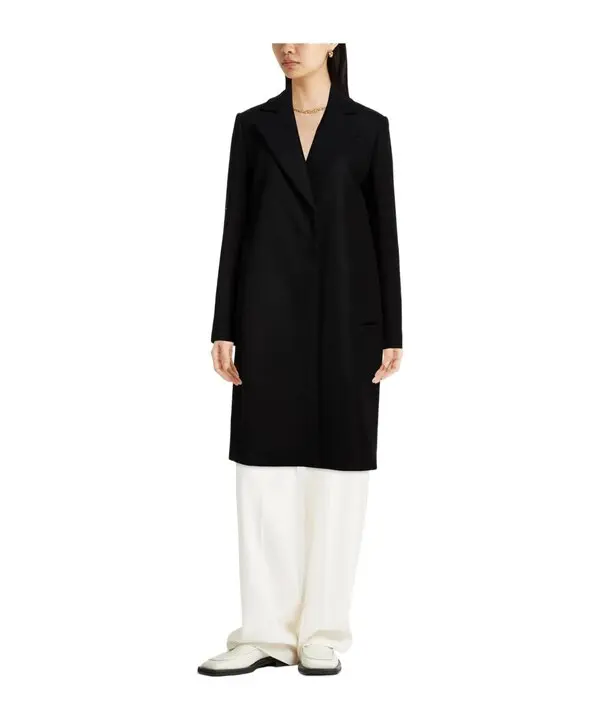 Sportmax Single-breasted Wool Felt Coat