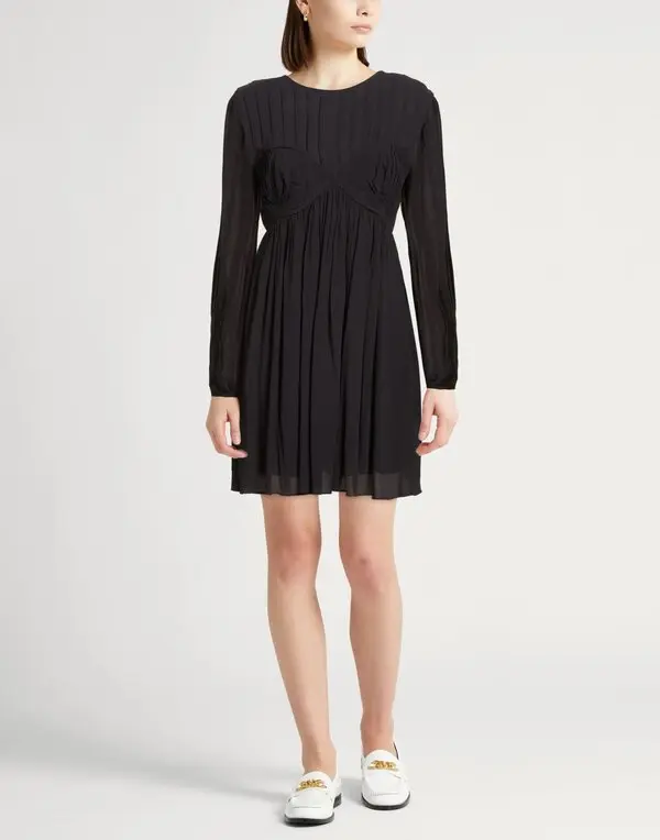 Farm Rio Elegant Long-sleeve Flared Dress