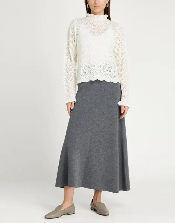 Farm Rio Lightweight Crochet Knit Long Sleeve Sweater