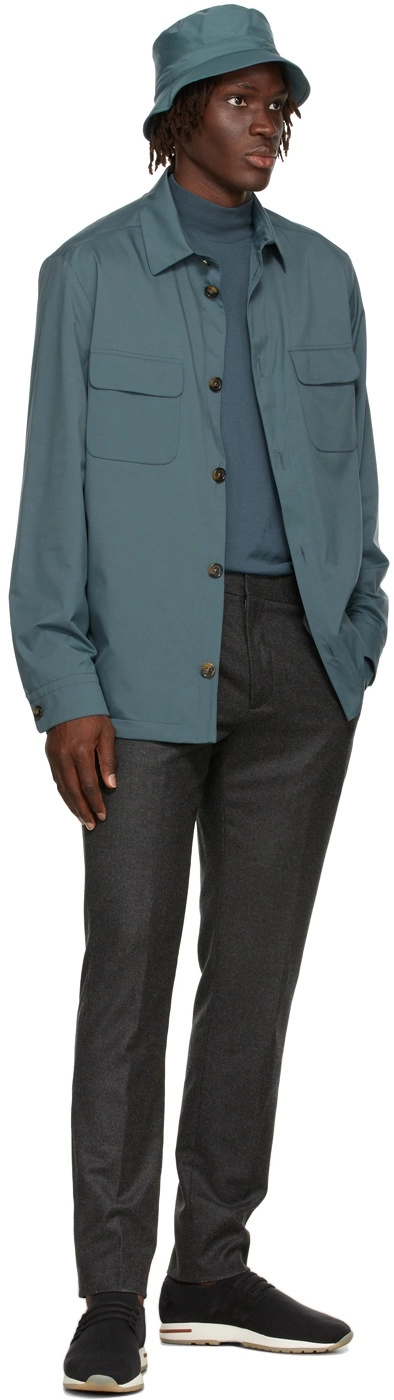 Loro Piana Logo Mid-waist Straight Casual Pants