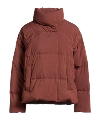 Max Mara Padded Down Jacket With High Neck - Red