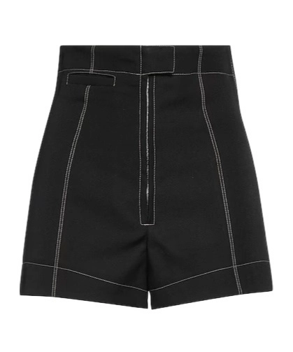 Jacquemus Solid Zip Shorts - Black