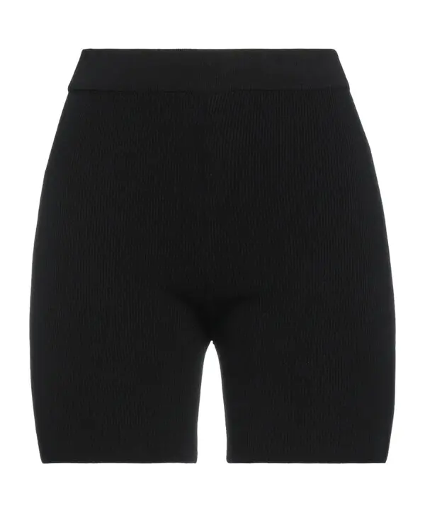 Jacquemus Ribbed Bike Shorts - Black