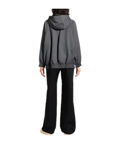 MAXCO. Max&co. Casual Zip-up Hooded Coat