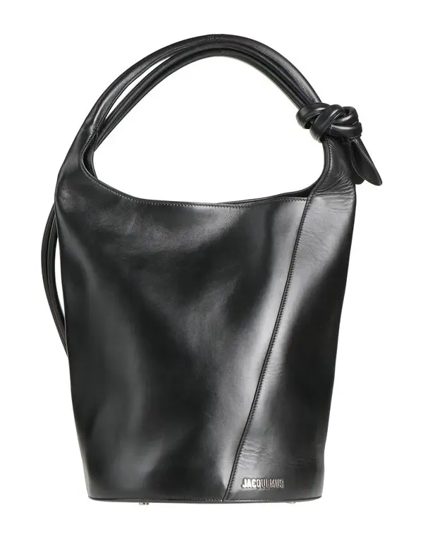 Jacquemus Leather Bucket Bag With Knot Detail