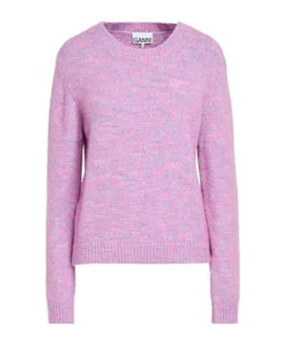 GANNI Thick Knitted Long-sleeved Sweater - Pink