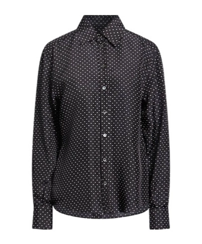 Dolce & Gabbana Polka Dot Satin Shirt - Black