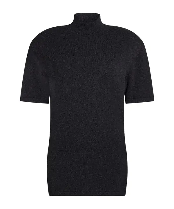 Jacquemus Medium-weight Knit Sweater With Turtleneck - Black