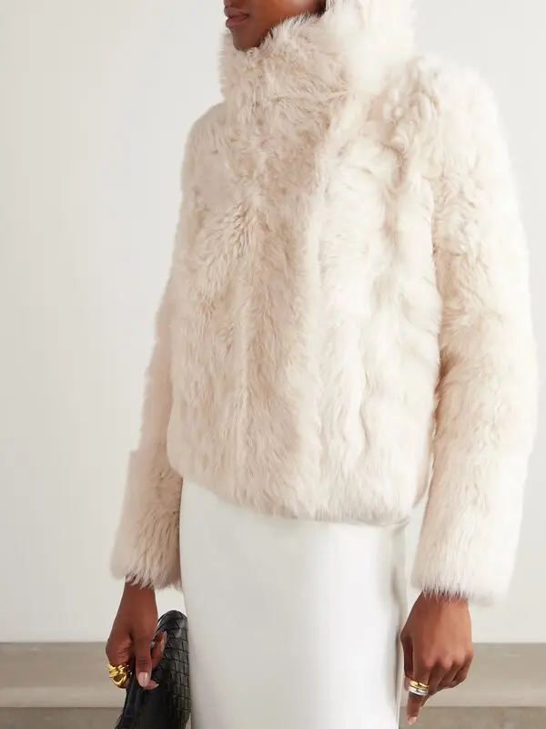 YVES SALOMON Cropped Leather Jacket