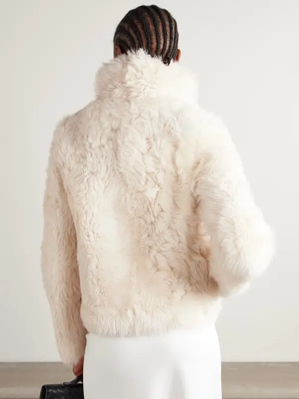 YVES SALOMON Cropped Leather Jacket