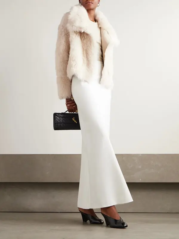 YVES SALOMON Cropped Leather Jacket