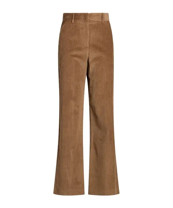 Max Mara Corduroy Wide-leg Trousers - Camel