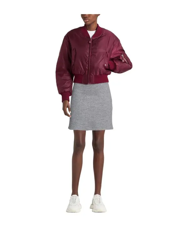Max Mara Flared Wool Mini Skirt