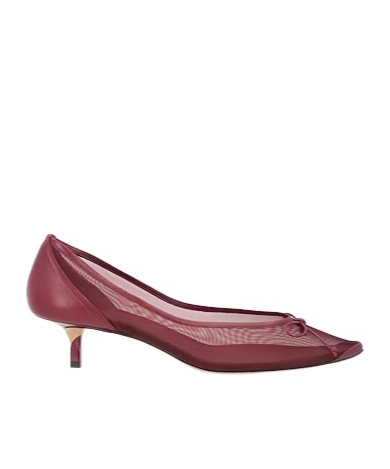 Jacquemus Minimalist Bow High Heels - Red