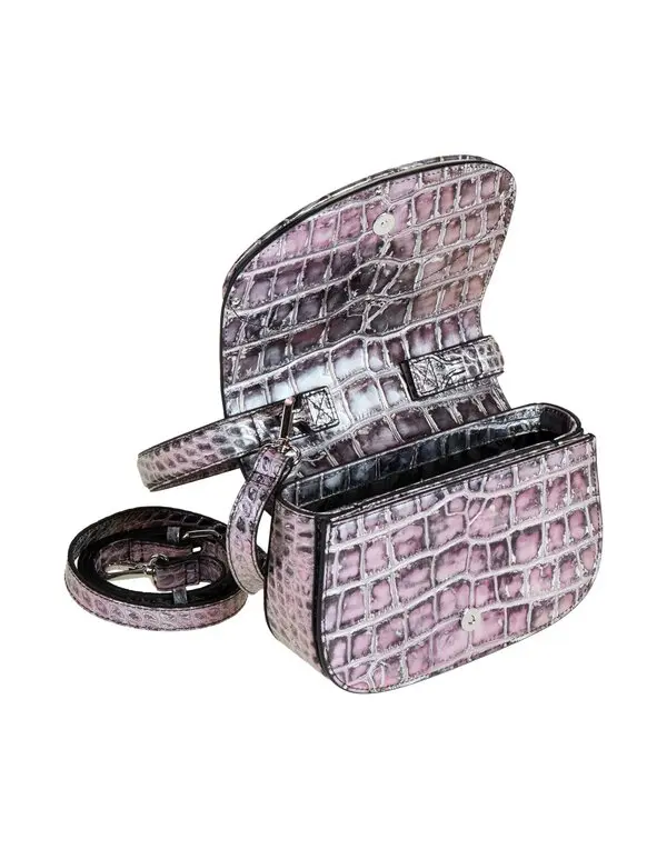 DIESEL® Print Hand Flap Bag - Gray