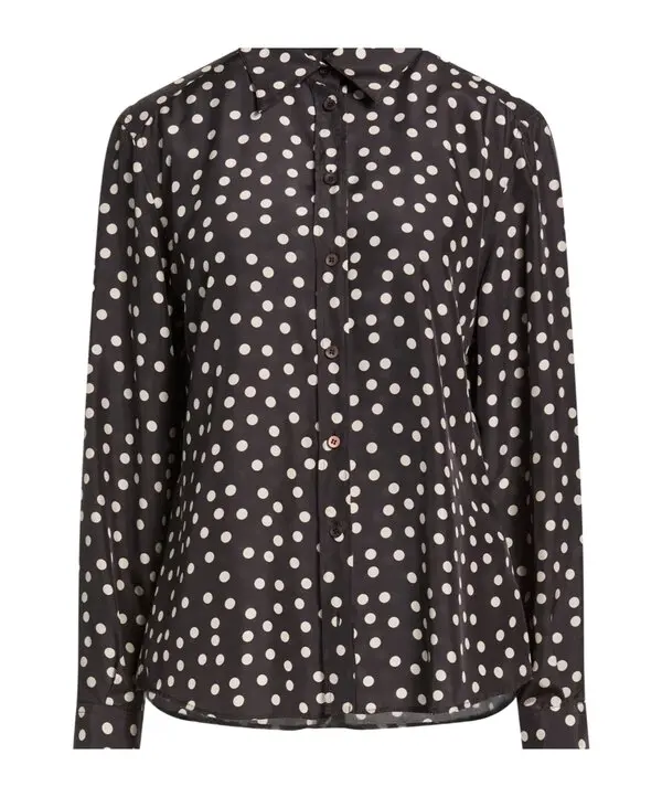 Dolce & Gabbana Polka Dot Long-sleeve Shirt - Black