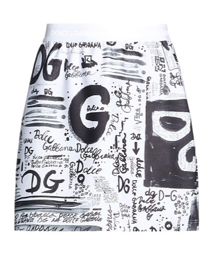 Dolce & Gabbana Flared Skirt With Logo Print