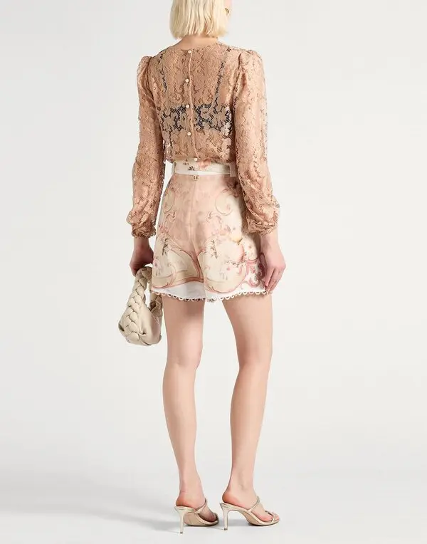 Dolce & Gabbana Solid-color Long-sleeve Lace Top