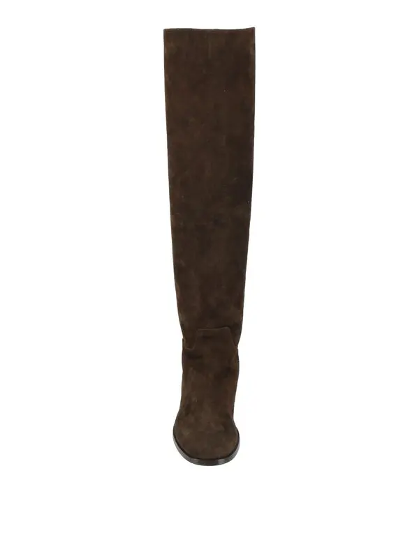 Dolce & Gabbana Brown Suede Over The Knee Boots