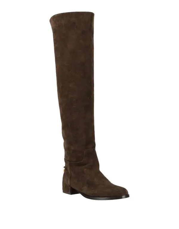 Dolce & Gabbana Brown Suede Over The Knee Boots