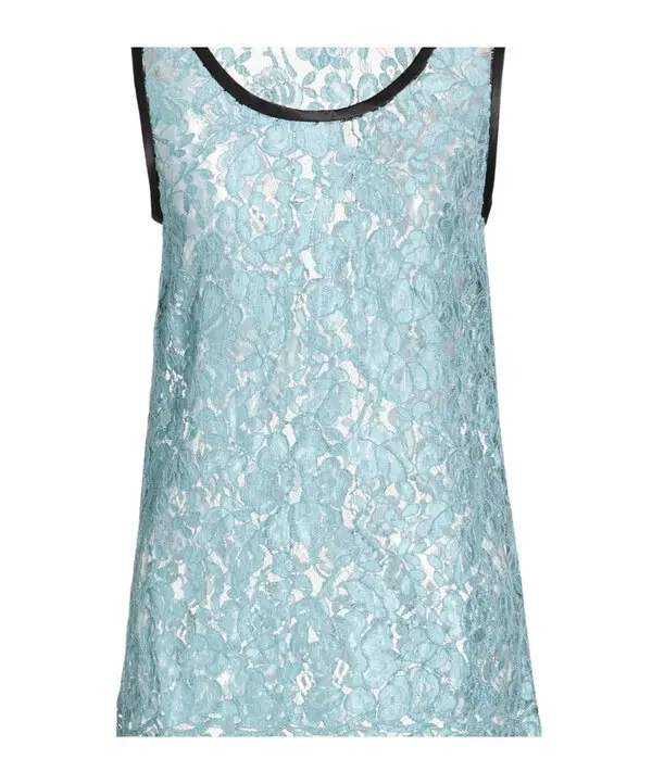 Dolce & Gabbana Solid-color Sleeveless Lace Top