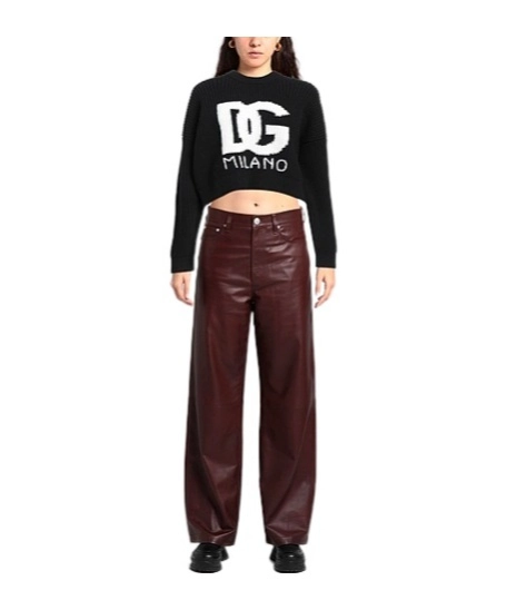 Dolce & Gabbana Two-tone Wool Knit Sweater