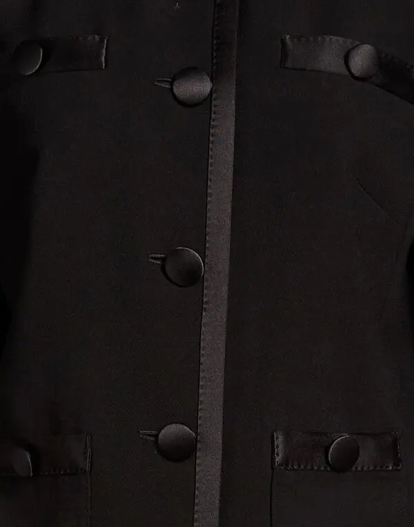 Dolce & Gabbana Crepe Jacket With Satin Trims