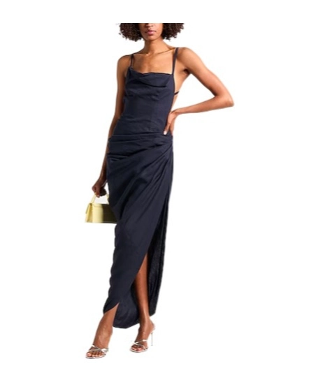 Jacquemus Sleeveless Deep Neckline Gathered Dress