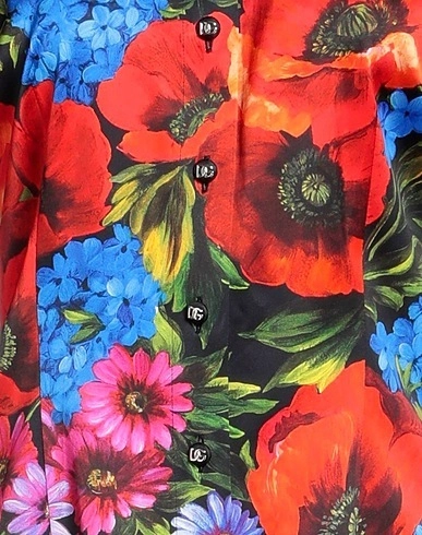 Dolce & Gabbana Floral Print Long Sleeve Shirt