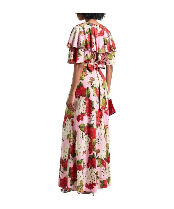 Dolce & Gabbana Floral Print Maxi Gown