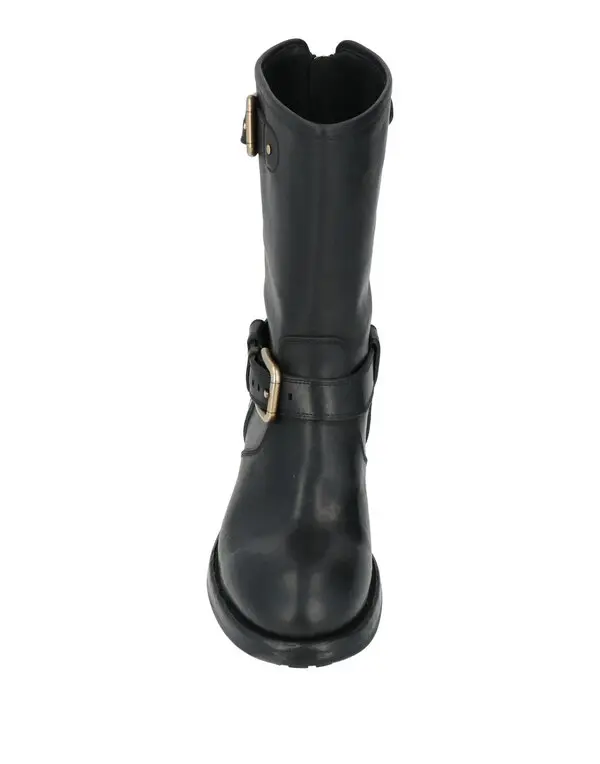 Dolce & Gabbana Leather Biker Ankle Boots