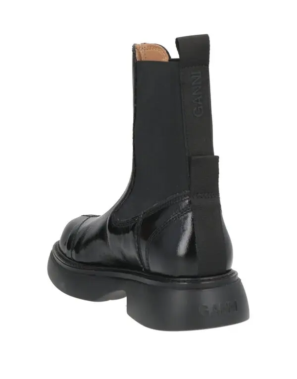 GANNI Solid Color Ankle Boots