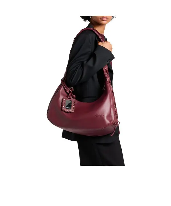 GANNI Leather Shoulder Bag