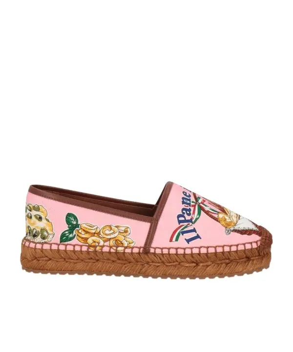 Dolce & Gabbana Printed Espadrilles - Pink