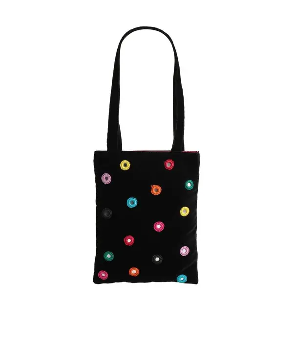 Dolce & Gabbana Velvet Appliqué Handbag