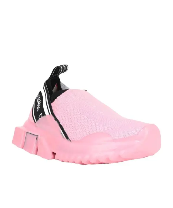 Dolce & Gabbana Solid Color Sneakers - Pink