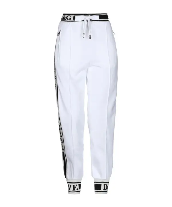 Dolce & Gabbana Fleece Jogger Trousers - White