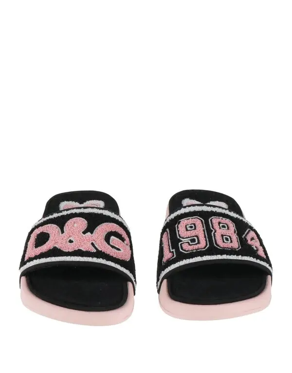 Dolce & Gabbana Bouclé Fabric Inner Slides
