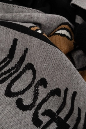 Moschino Teddy Bear Intarsia Scarf