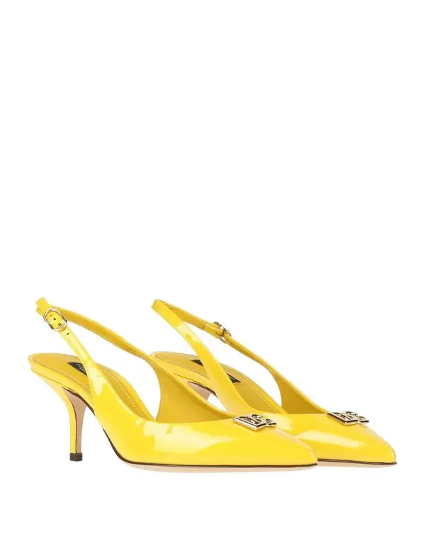 Dolce & Gabbana Leather Pointed Toe Slingbacks