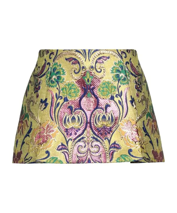 Dolce & Gabbana Jacquard Floral Print A-line Skirt