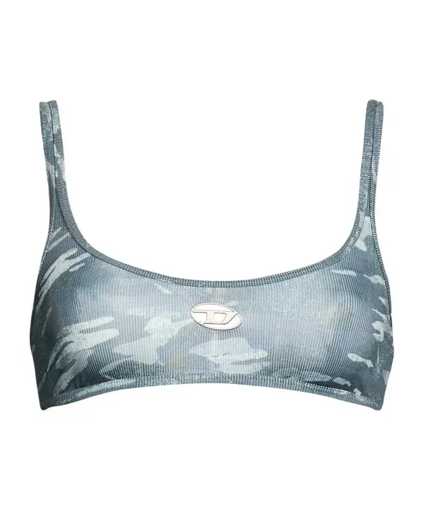 DIESEL® Camouflage Bikini Top - Gray