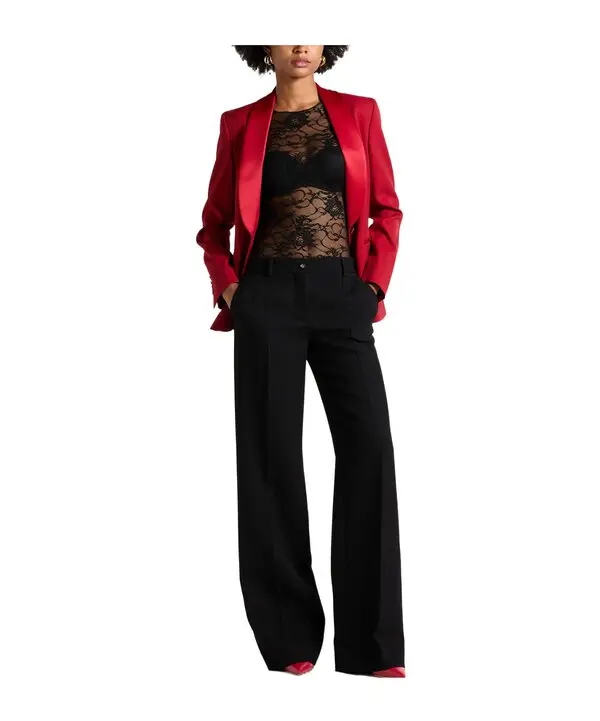 Dolce & Gabbana Wool Crepe Wide-leg Trousers